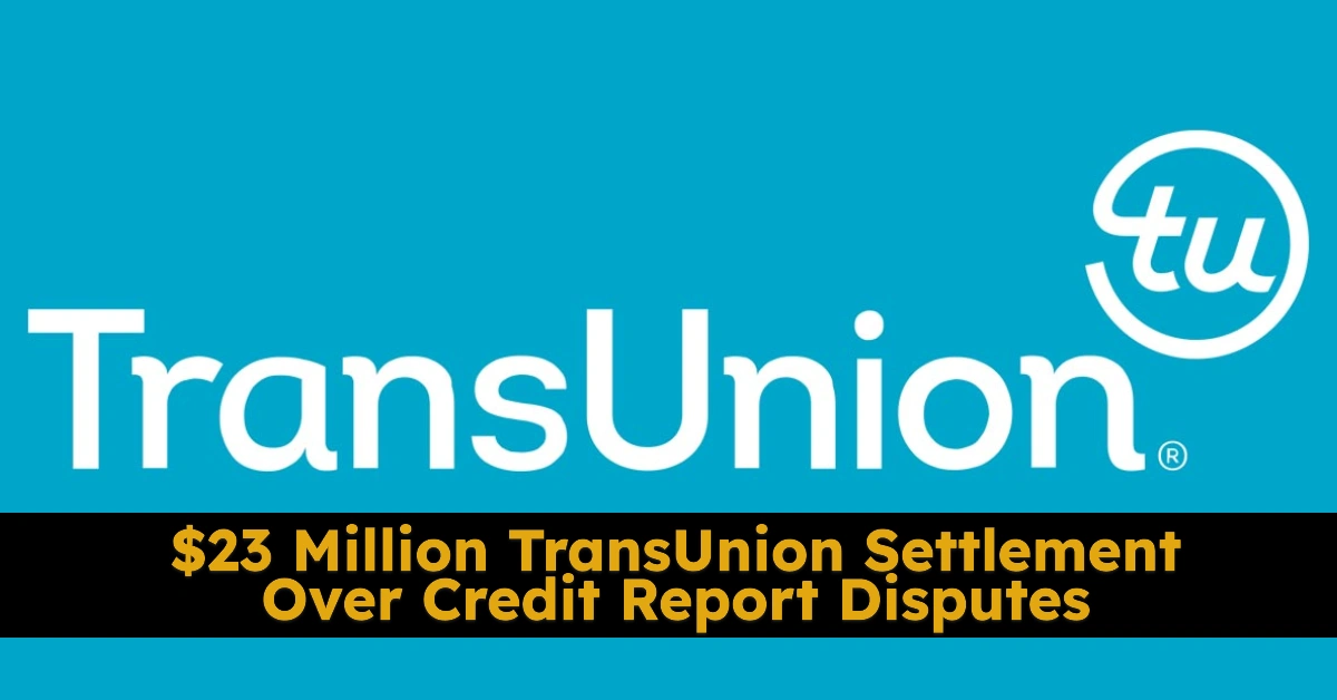 $23 Million TransUnion Settlement Over Credit Report Disputes: Who ...